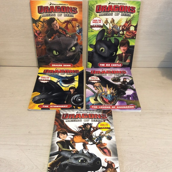 Dreamworks | Other | Dreamworks Dragons Riders Of Berk Paperback Books ...
